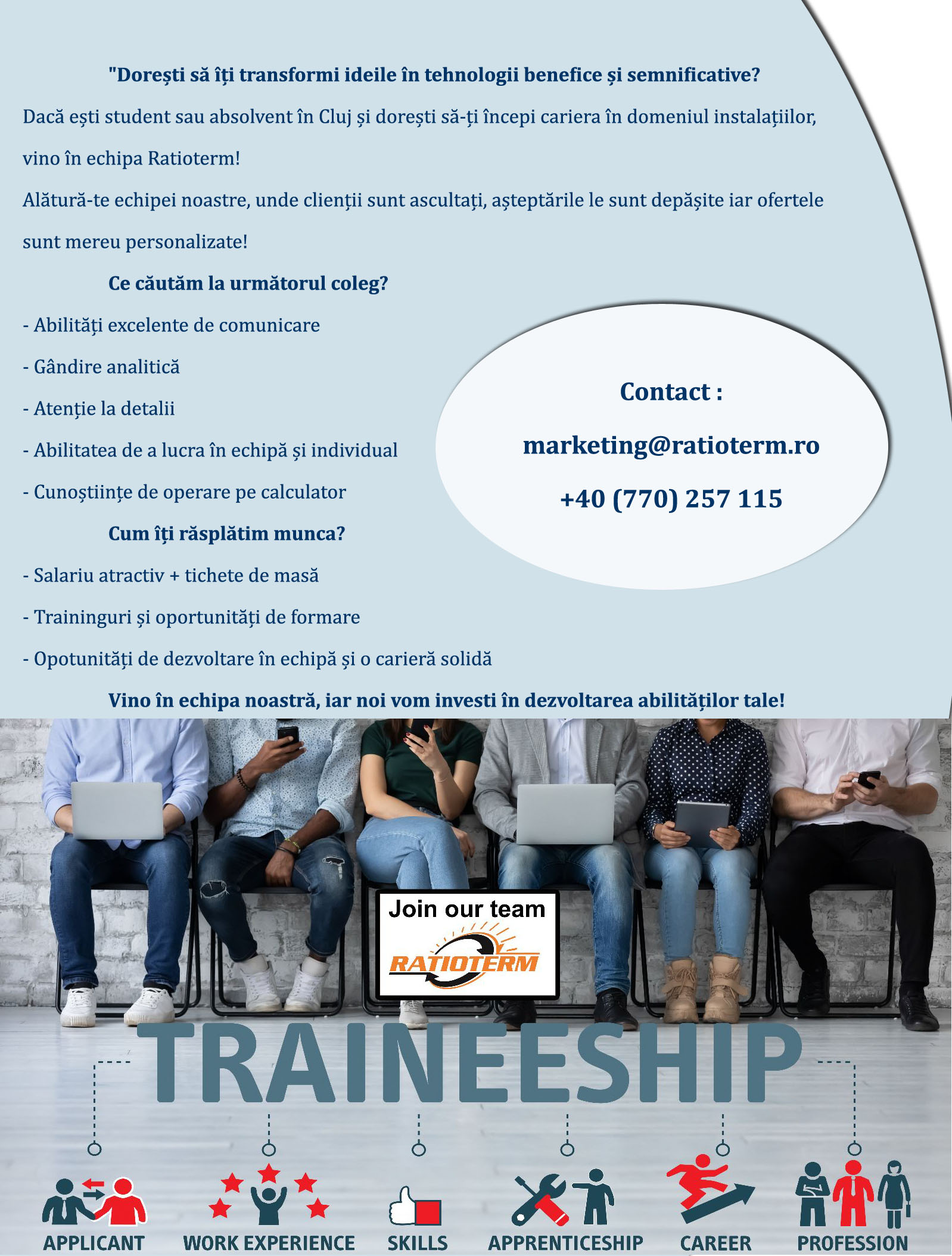 Oportunităţi de carieră - Facultatea de Inginerie a Instalaţiilor